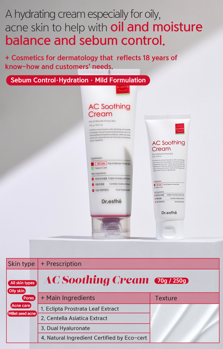 AC Soothing Cream 60mL – Dr.Esthe USA